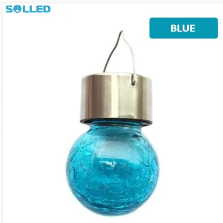 SOLLED แตกบอล Led พลังงานแสงอาทิตย์แสงเปลี่ยนสีได้หลายสีต้นไม้แขวนโคมไฟ ...