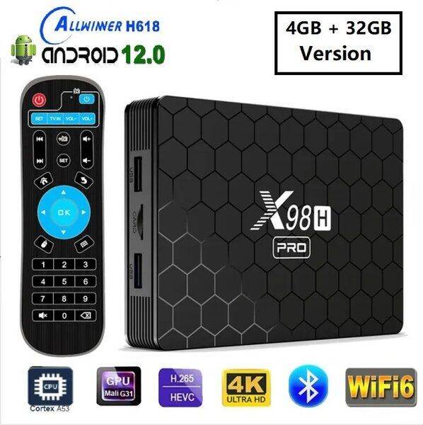 X98H PRO - Android 12 Smart Android TV Box 4K UHD - RAM 4GB ROM 32GB | Lazada Indonesia
