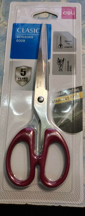 [HCM]Kéo Deli 6009. DÀI 18CM. Dùng trong văn phòng. Vi Tính Quốc Duy ...