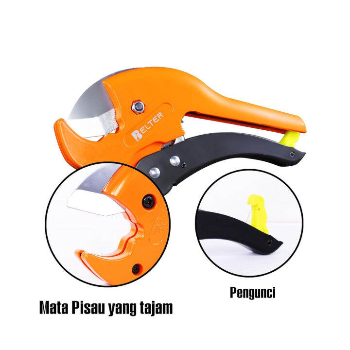 PIPE gunting pipa PVC 2,5" heavy duty pipe cutter gunting potong pipa ...