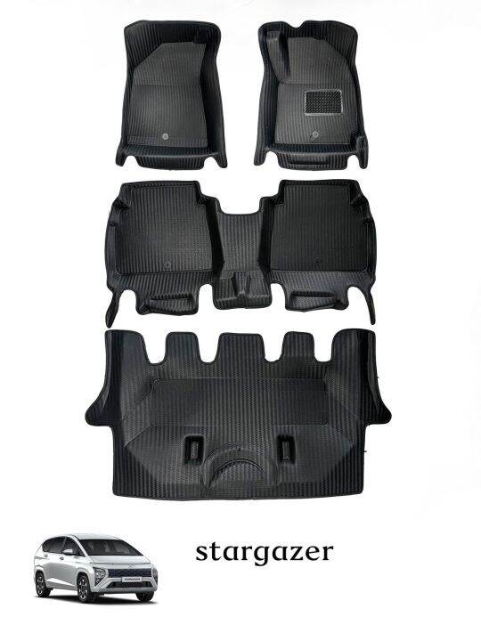 PREMIUM LUXURY MATS 5D Hyundai Stargazer Hitam Carbon | Lazada Indonesia
