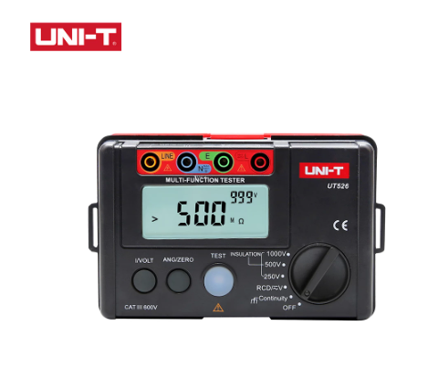Uni T UT526มิเตอร์ไฟฟ้าดิจิตอล,ตัวทดสอบความต้านทานฉนวน AC DC โวลต์ ...