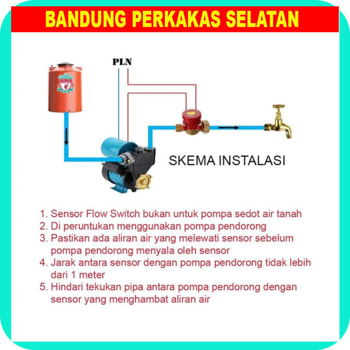 Otomatis Pompa Dorong Booster Pump Flow Switch Control asano ORI Saklar ...