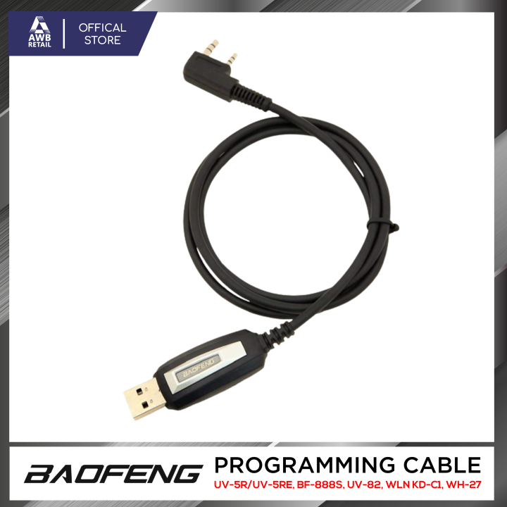 Original USB Programming Cable Program Software CD for Baofeng UV-5R/UV-5RE, BF-888S Radios ...