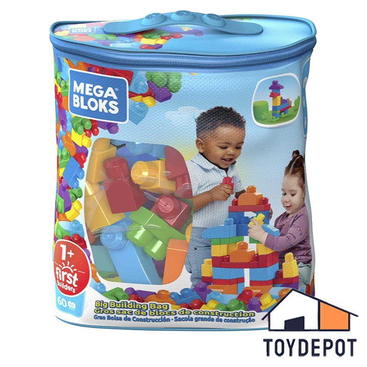 Mattel Mega Bloks First Builders Big Building Bag - DCH55 (60 Pcs ...