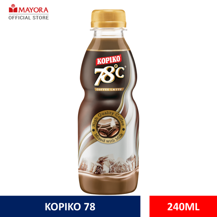 Kopiko 78C Coffee Drink 240ml - Latte | Lazada