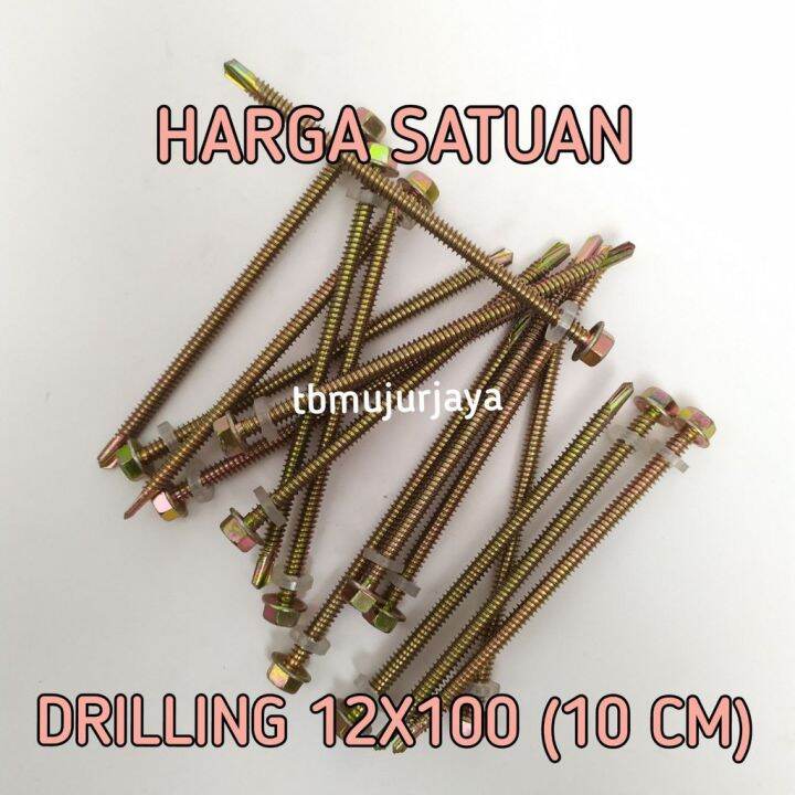 Baut Roofing / Self Drilling Screw / Baut Baja Ringan / Atap Galvalum ...