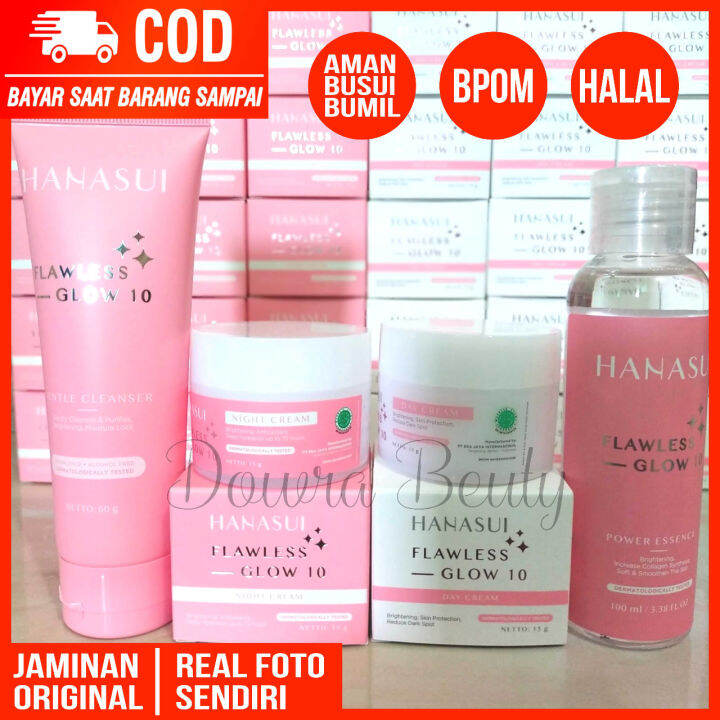 Hanasui Flawless Glow 10 Day Cream Night Cream 15g | Lazada Indonesia