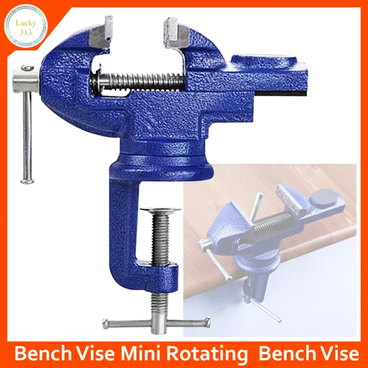Lucky313 Mini Rotating Bench Vise Clamp With Anvil Screws Vise Repair ...