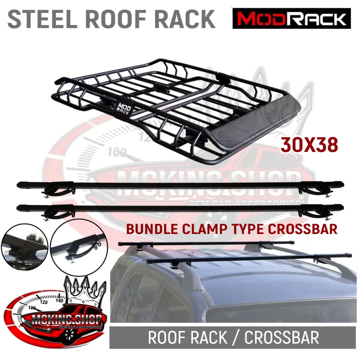 MOD RACK Steel Roof Rack 30x38 inches with CLAMP Type Crossbar | Lazada PH