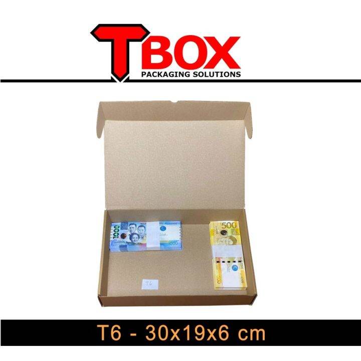 10 pcs T6 Carton box corrugated packaging Kraft Lowest price/ Brown ...