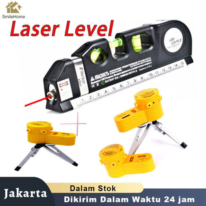 Laser Leveler Multifungsi 3in1meteran laser waterpass laser level ...