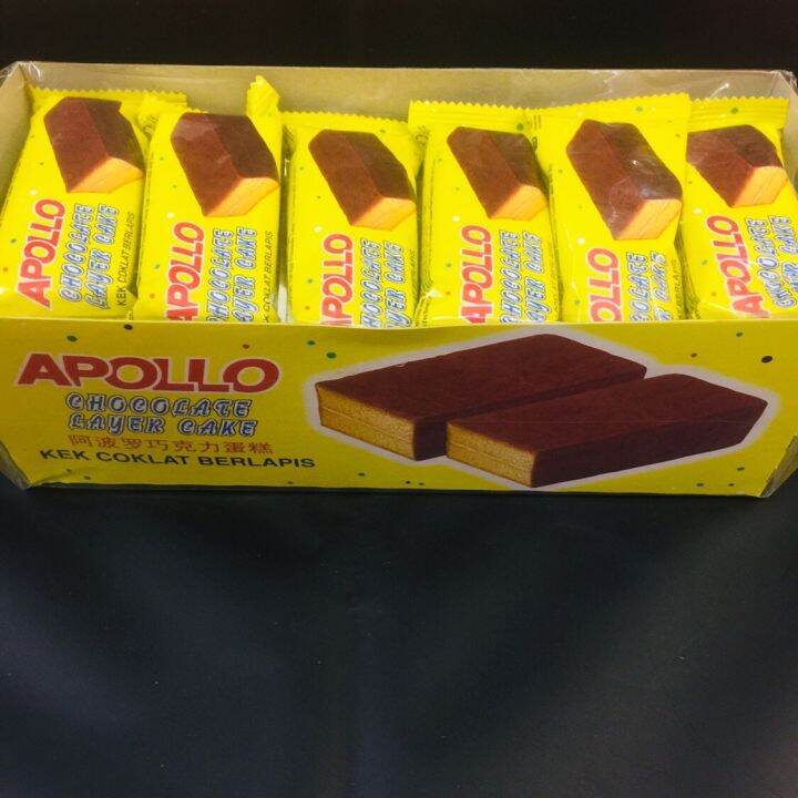 Apollo Chocolate Layer Cake (24pcsX1box) | Lazada