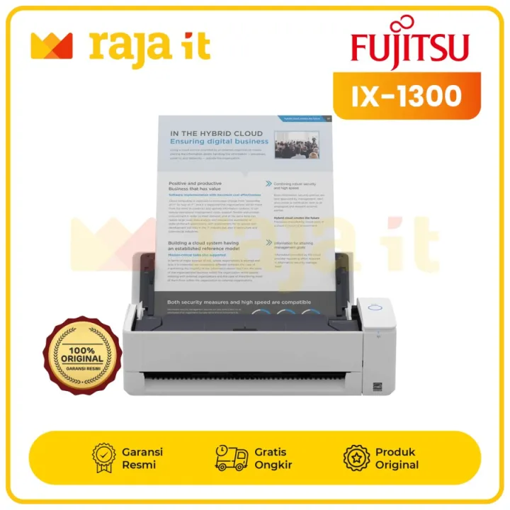 FUJITSU Scanner IX1300 ScanSnap Scanner IX-1300 IX 1300 | Lazada Indonesia