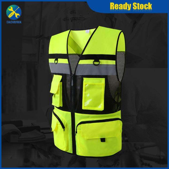 tachiuwa Reflective Vest High Visibility Safety Vest for Airport Ground ...