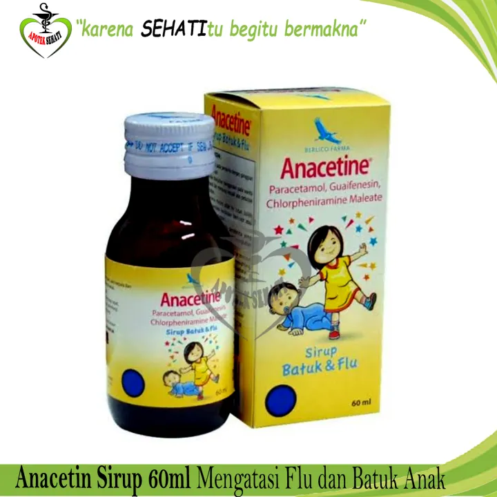 READY STOK ANACETIN SIRUP 60ML OBAT PILEK FLU ANAK | Lazada Indonesia