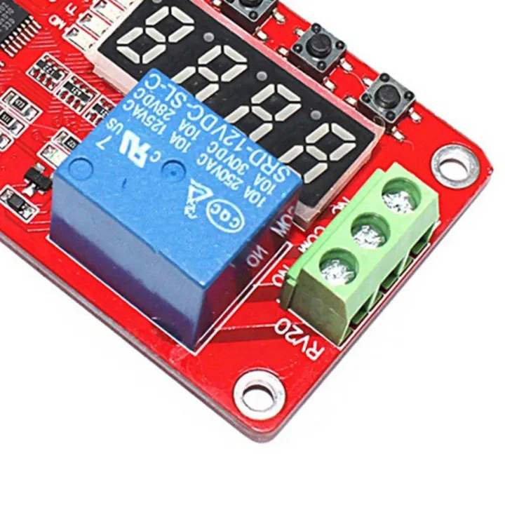 E-ERA FRM01 DC 12V 1 Channel Multifunction Relay Module Loop Delay Timer Switch Self-Locking ...