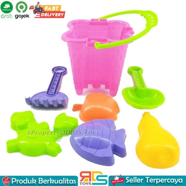 Mainan Anak Ember Istana Pasir Pantai Dan Cetakan Pasir Pantai Murah ...