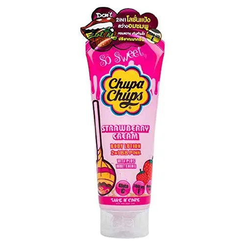 Chupa Chups Strawberry Cream Body Lotion จูปา จุ๊ปส์ โลชั่น กลิ่นครีมส ...