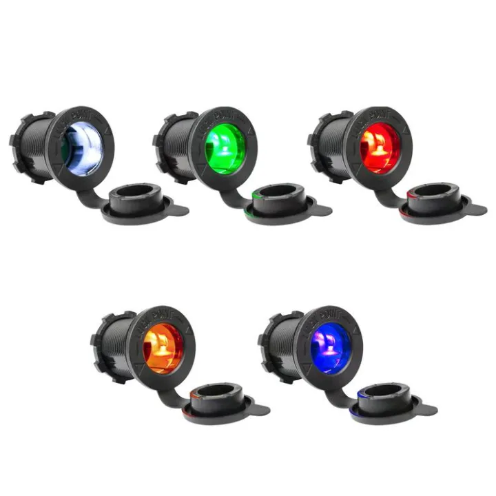 Lighter Socket 12 Volt USB Outlet Car Marine Motorcycle Power Outlet ...