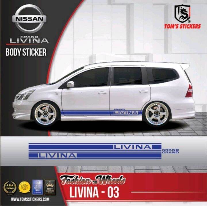 👍👍 GRAND LIVINA CAR BODY STICKER SET LIVINA - 03 | Lazada