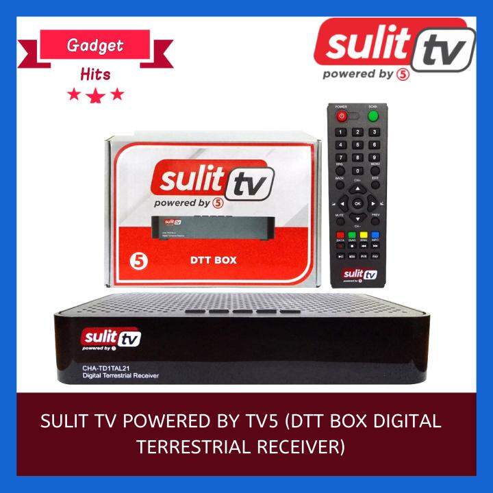 SULIT TV POWERED BY TV5, DTT BOX DIGITAL TERRESTRIAL RECEIVER | Lazada PH