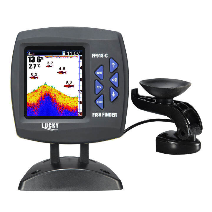 Motalik Fish Finder Wired Transducer Sensor Fishfinder 45 Degrees ...