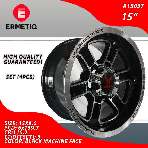 FAST AND FURIOUS MAGS / RIM / WHEELS 15" A15037 SIZE: 15X8.0 PCD: 6x139 ...