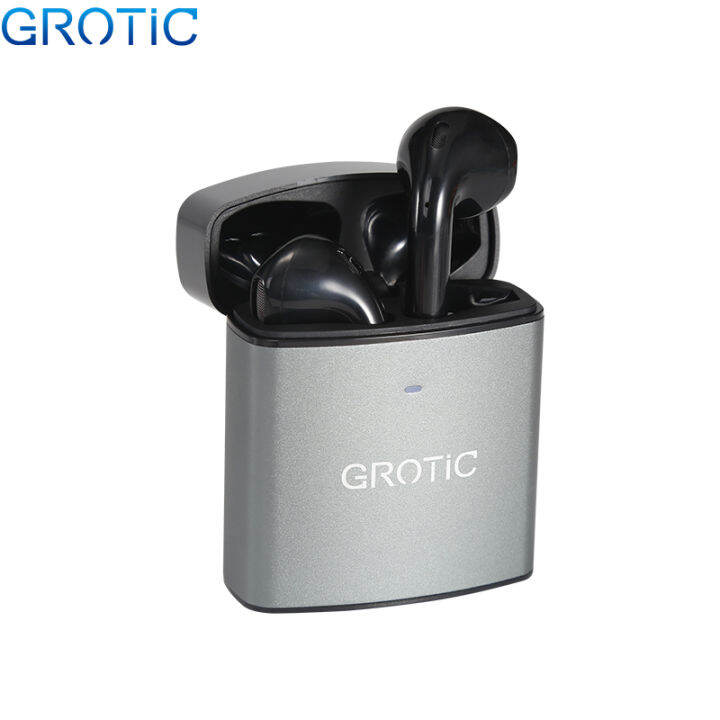 GROTIC TWS Headset Bluetooth Wireless Earphone V99 HiFi Bass Stereo ...
