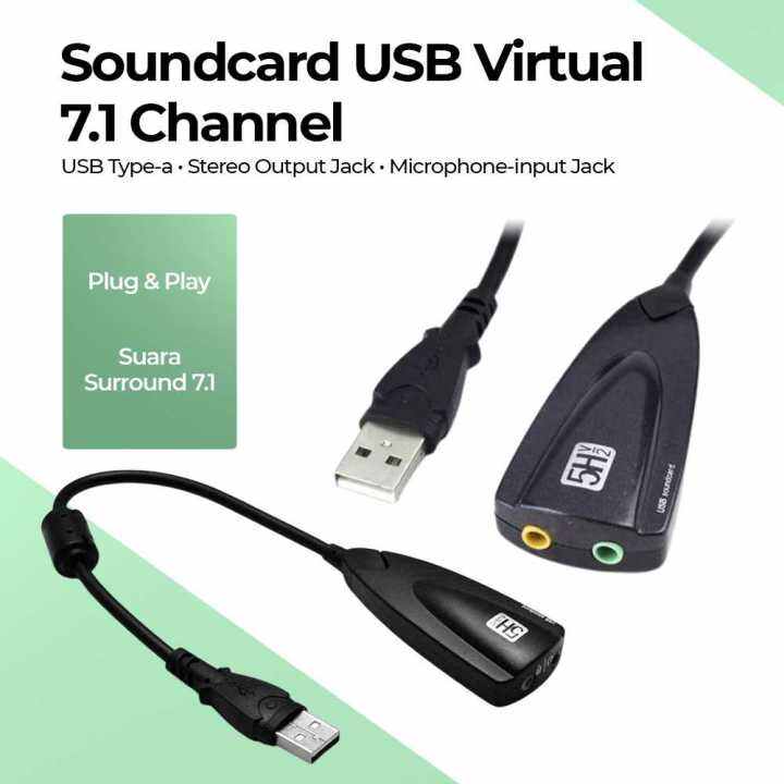 Soundcard USB Virtual 7.1 Channel dengan Chipset China - 5Hv2 ...