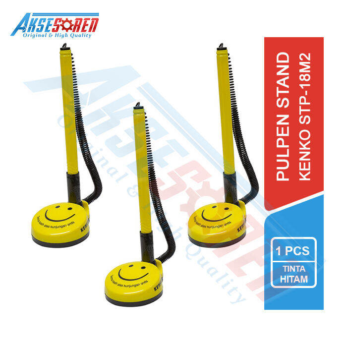 BALLPOINT TEMPEL MEJA KENKO [STP-18M2/RANDOM/1 PCS] / PULPEN STAND ...