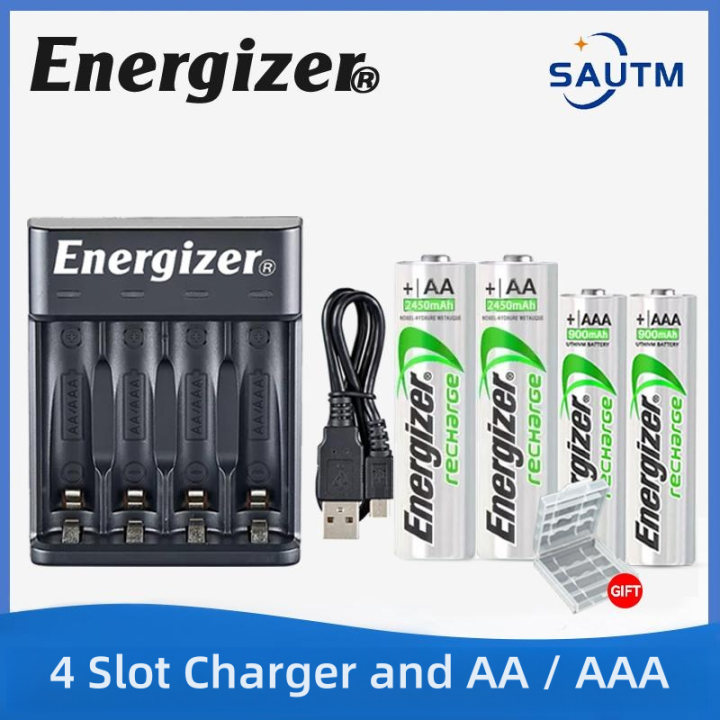Energizer AAAAA NiMH rechargeable battery Energizer USB 4-slot ...