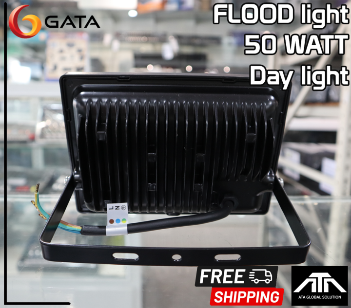 Daylight (แสงสีขาว) GATA LED FLOODLIGHT SLIM SERIES DOB 50W เหมาะสำหรับ ...