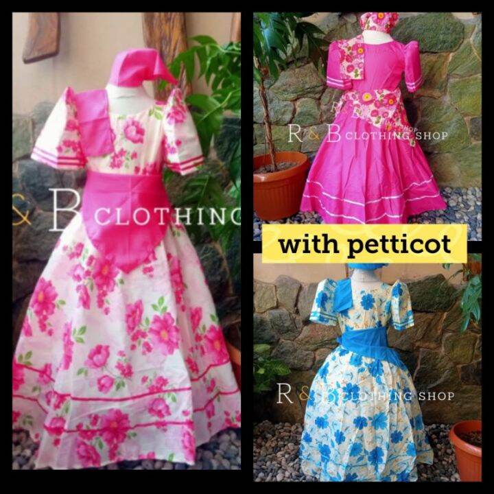 BUWAN Ng WIKA / Balloon style Filipiniana with peticot for kids | Lazada PH