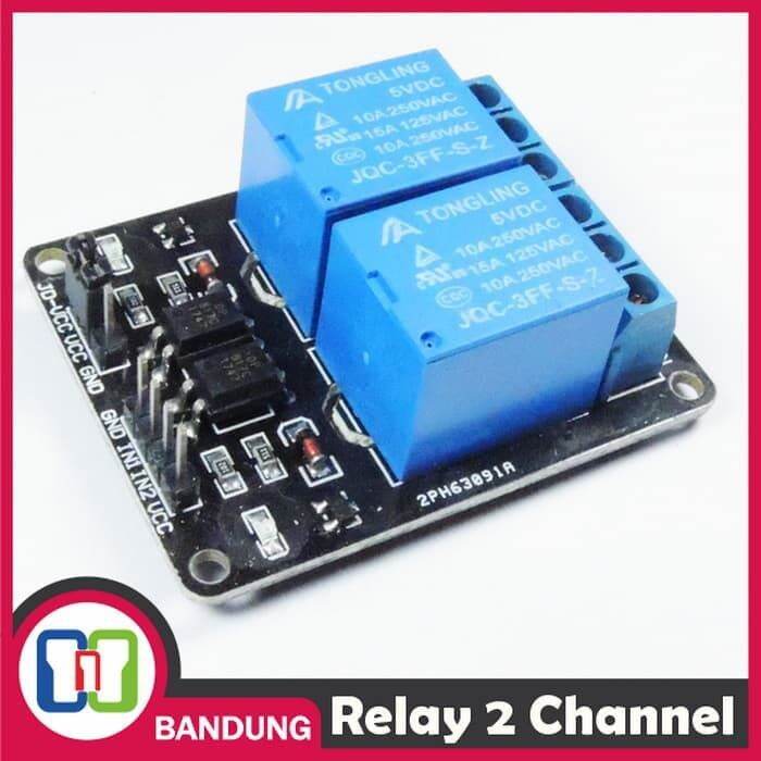 [REL-0001] RELAY 5V 2 CHANNEL OUTPUT 250VAC 30VDC 10A WITH OPTOCUPLER MODULE FOR ARDUINO UNO ...