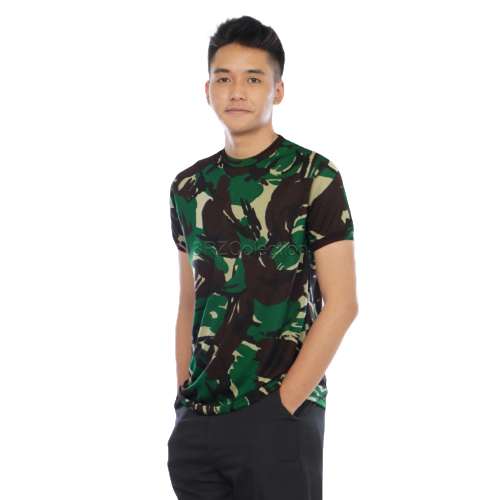 Kaos Loreng Pendek Malvinas Baju Kaos loreng TNI Malvinas bahan dryfit anti bakteri Serap ...