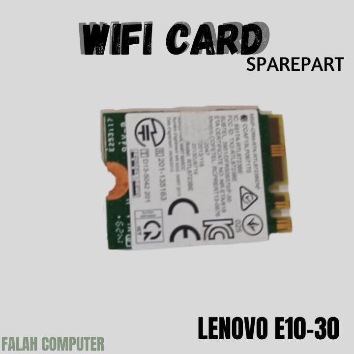 WiFi wireless card jaringan network - Lenovo ideapad E10-30 E10 30 E1030 - Original copotan ...