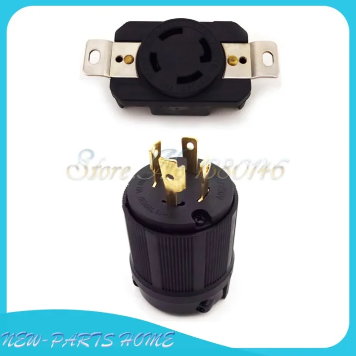 Gasoline Generator Twist Lock Socket 125/250V 30AMP NEMA L14-30R + L14 ...