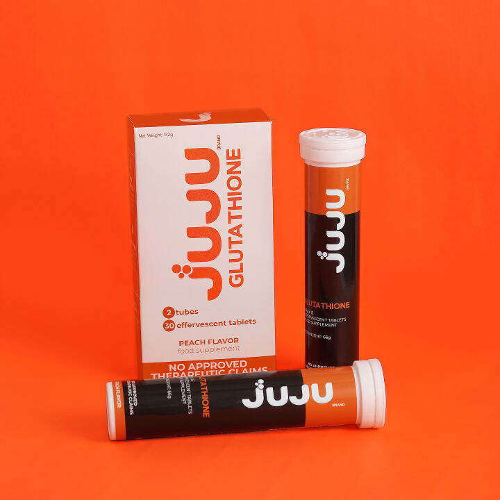 JUJU Glutathione - 1 Box (30 Effervescent Tablets) for lighter skin and ...