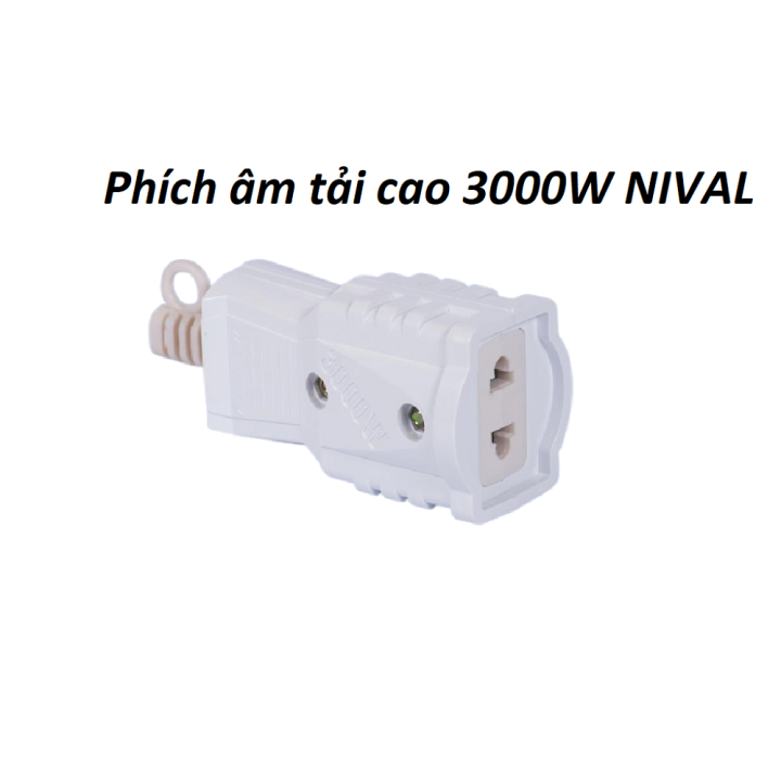 Ổ cắm âm gắn dây , phích cắm cái chịu tải cao 3000W Nival | Lazada.vn