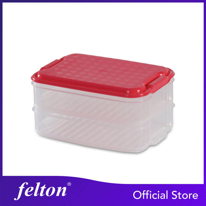 Felton Stack & Lock Food Keeper 900ml (2 in 1), Food Container, Lunch ...