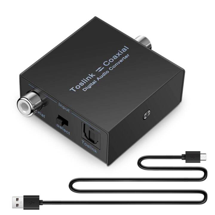 Digital Audio Converter Bi-Directional RCA Digital Coaxial to Optical ...