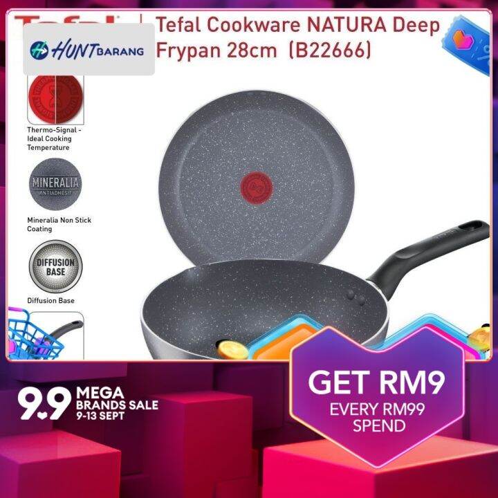 Tefal Cookware Natura Deep Frypan 28cm (B22666) | Lazada