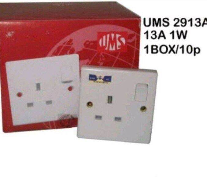 UMS 2913A 13A Switch Socket | Lazada