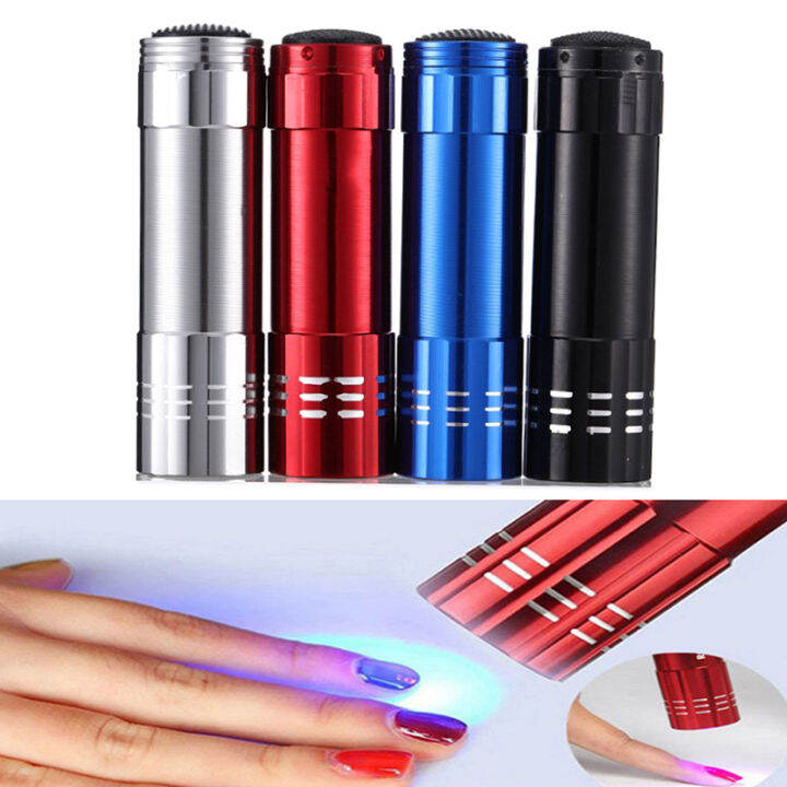 【Flash Sale】 Gou เล็บเครื่องเป่า Mini 9 Led Verlichting ไฟฉายหลอดไฟยูวี ...