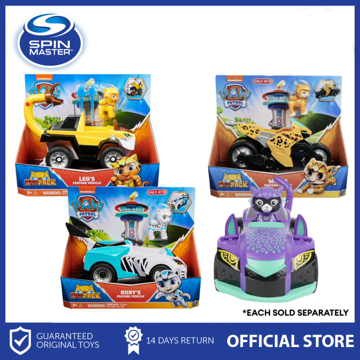 Paw Patrol CatPack Feature ( Leo, Wild, Shade, Rory ) Themed Vehicle ...