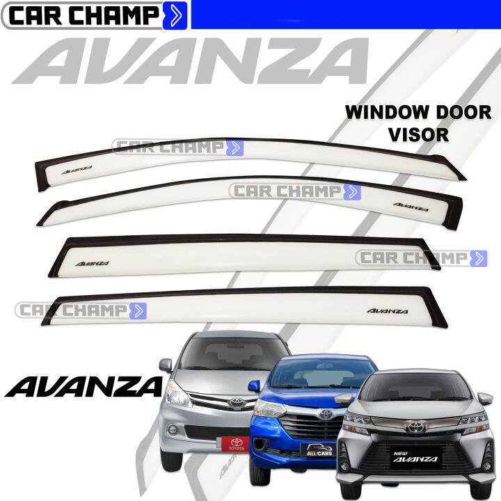 Toyota Avanza 2012 to 2021 Window Door Visor Two-tone Thailand Quality ...