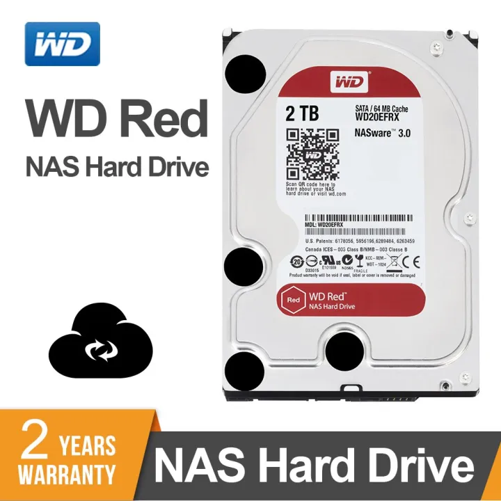 WD Red 2TB Network Storage 3.5 '' NAS Hard Disk Red Disk 2TB 5400 RPM ...