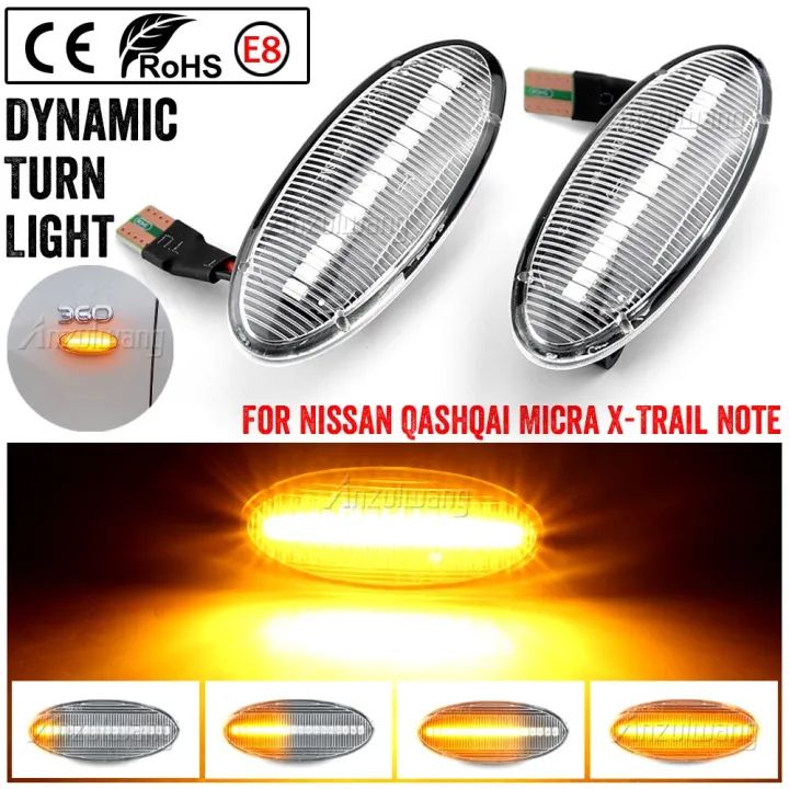 1 Pair Dynamic LED Side Marker Turn Signal Light Repeater Sequential Blinker Lamp Indicator For ...