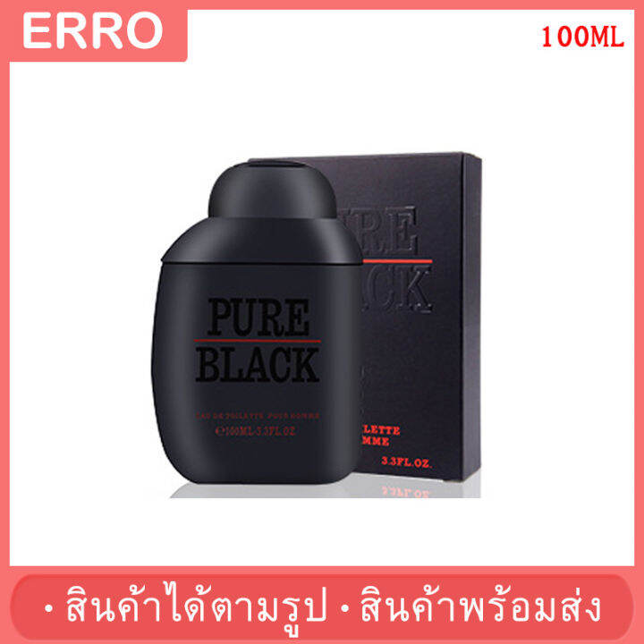 🔥พร้อมส่ง🔥 น้ำหอมผู้ชาย PURE-BLACK EDP (100มล.) น้ำหอมผู้ชายหนังไม้ ...